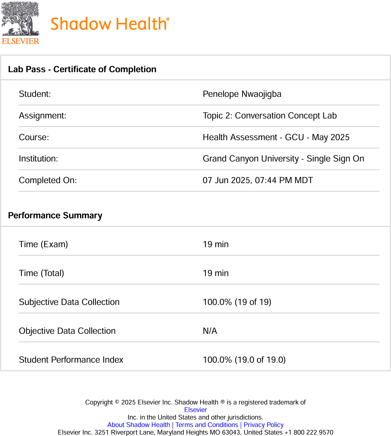 Shadow Health Conversation Concept Lab | Academic Research Bureau
